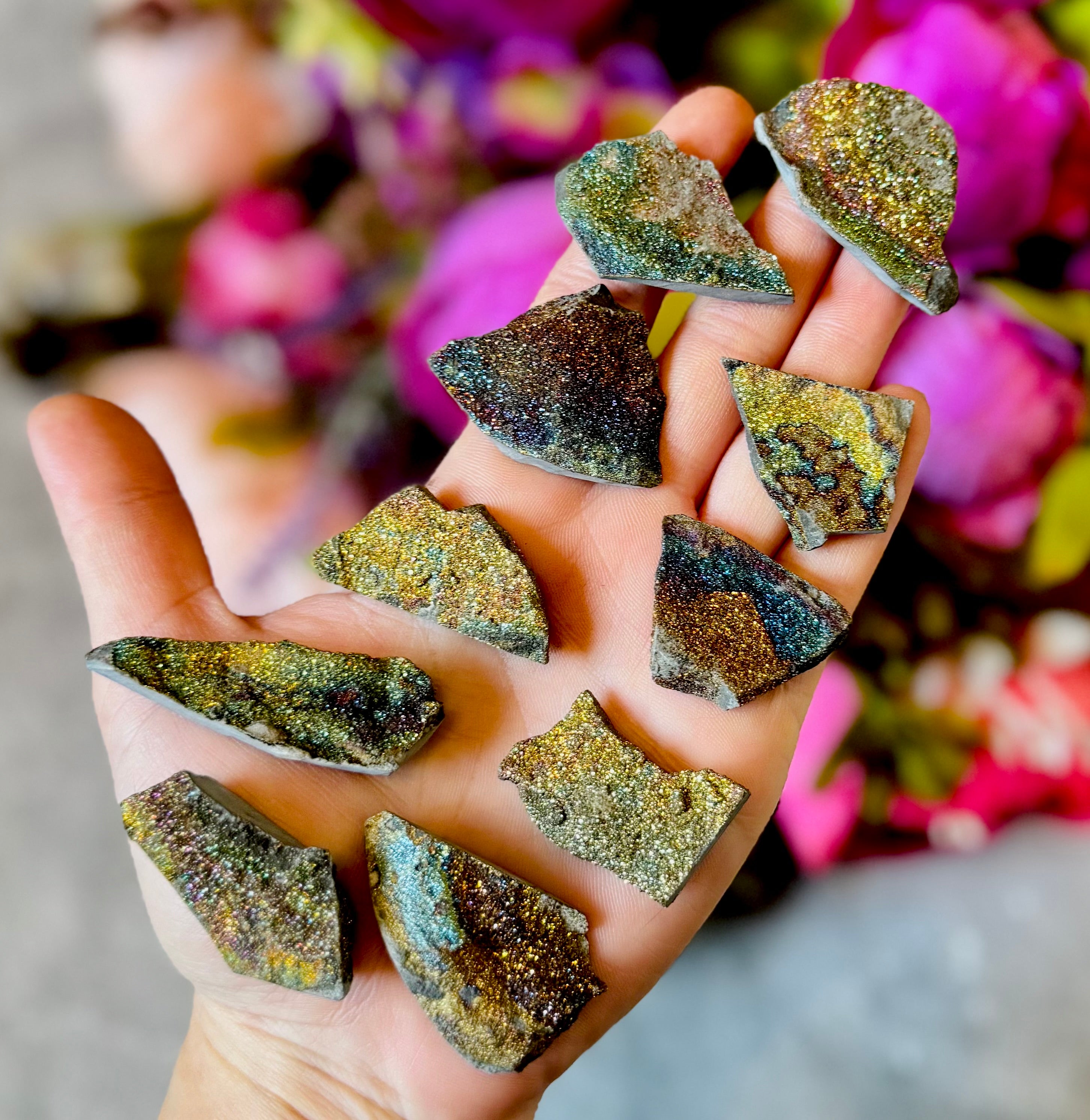 Rainbow Pyrite, Iridescent Pyrite From Ulyanovsk, Russia – Mandala Gems